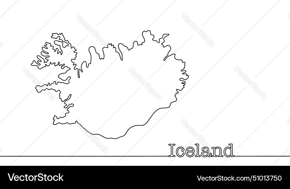 Iceland Royalty Free Vector Image - VectorStock