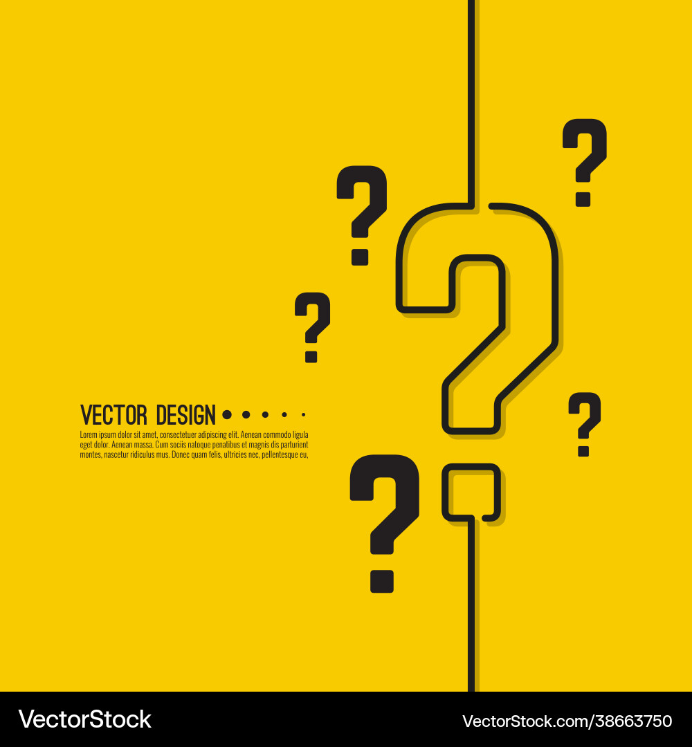 Question mark icon Royalty Free Vector Image - VectorStock