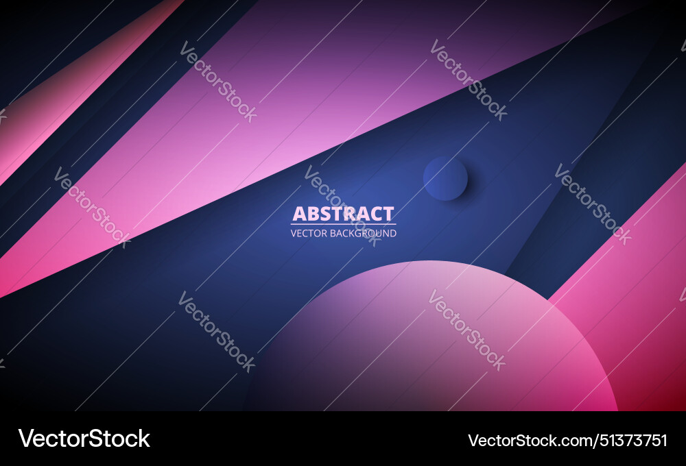 Pink and blue colored modern geometric Royalty Free Vector