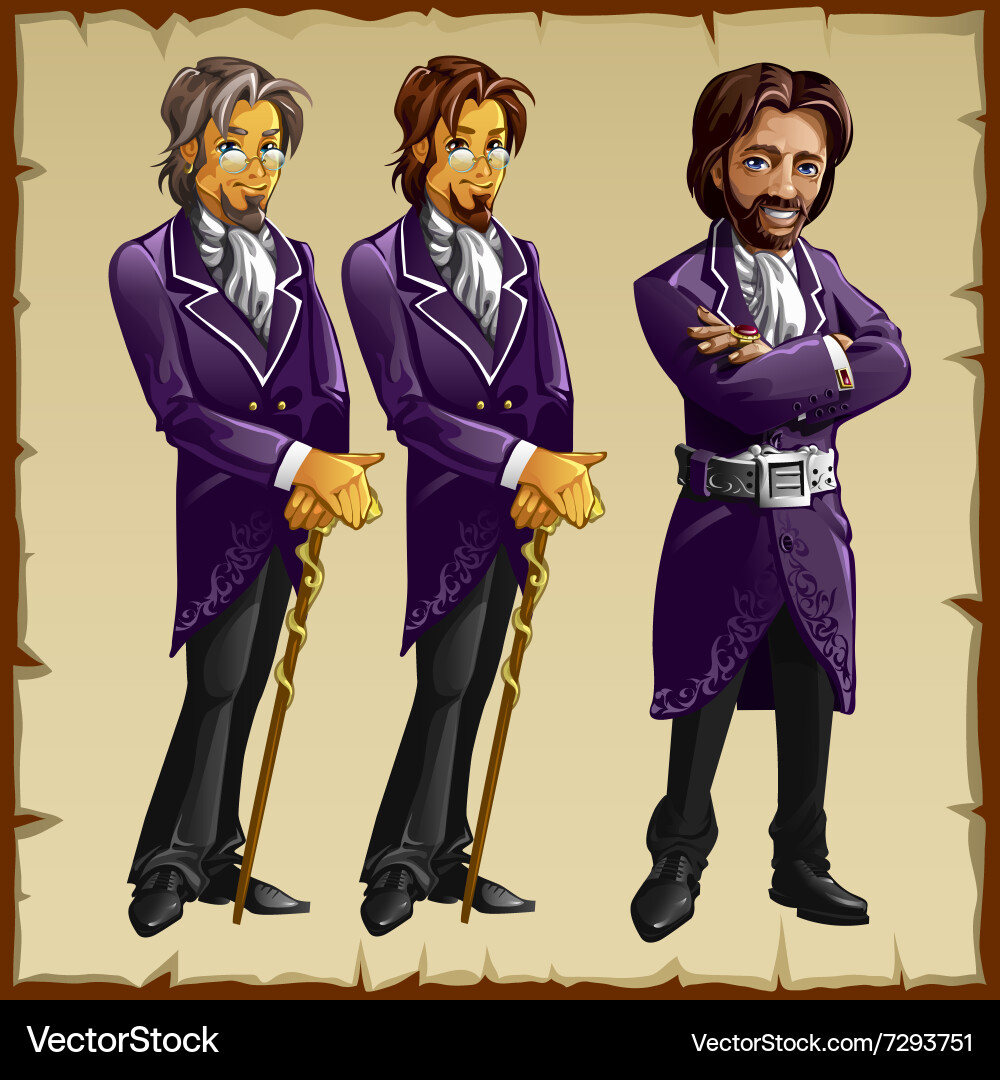 Three images respectable men from the last century