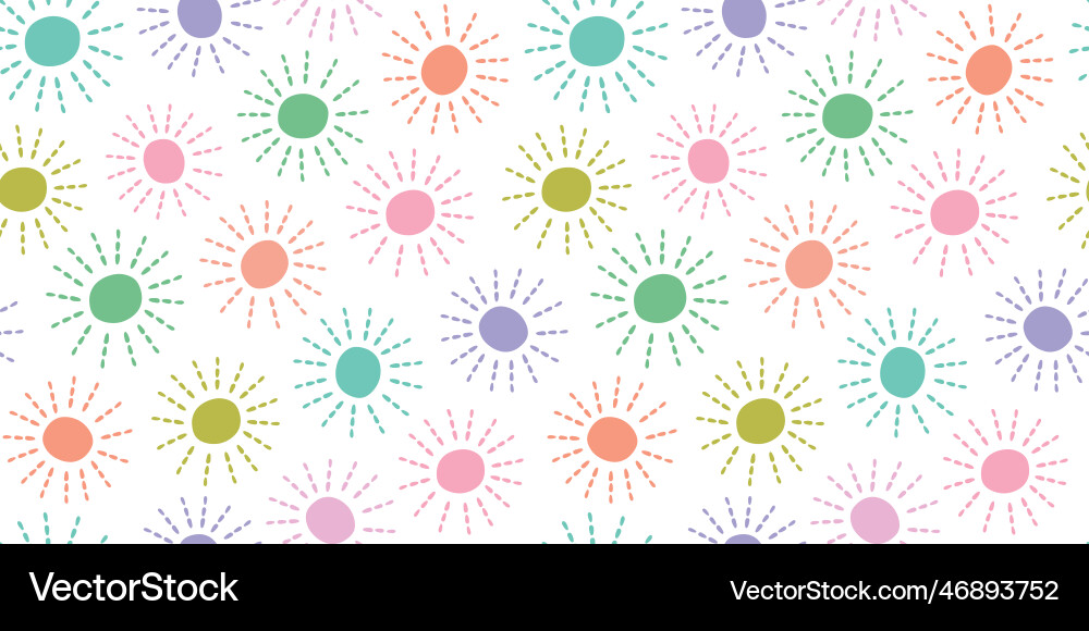 Sunshine background banner fun and bright Vector Image