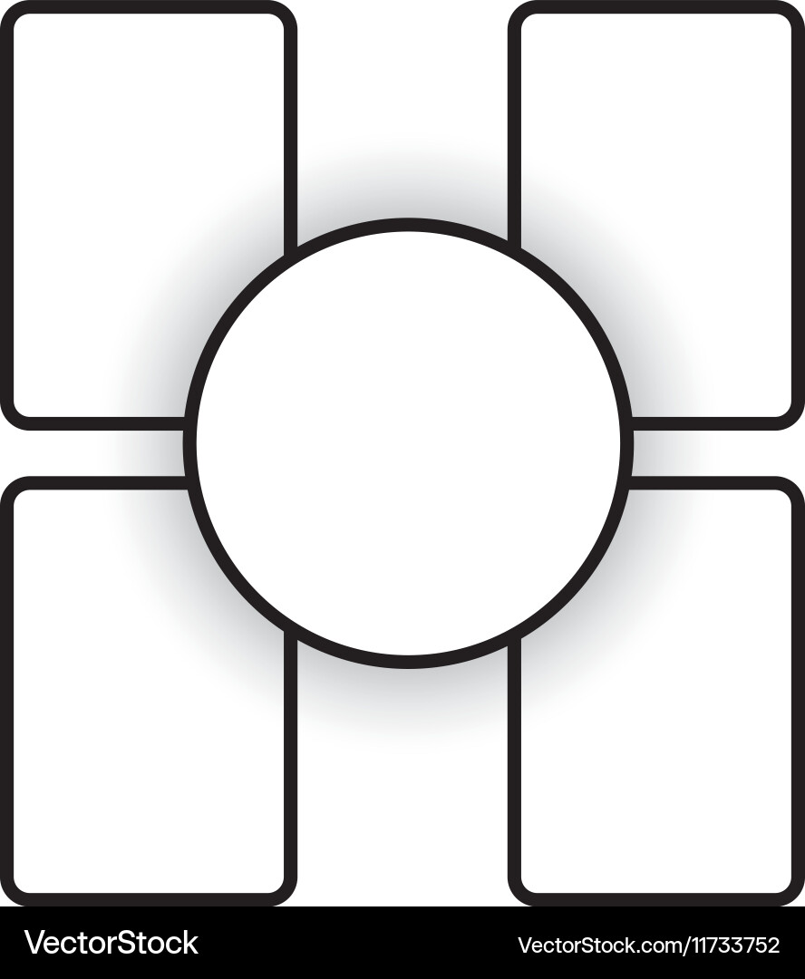 Template empty infographic Royalty Free Vector Image