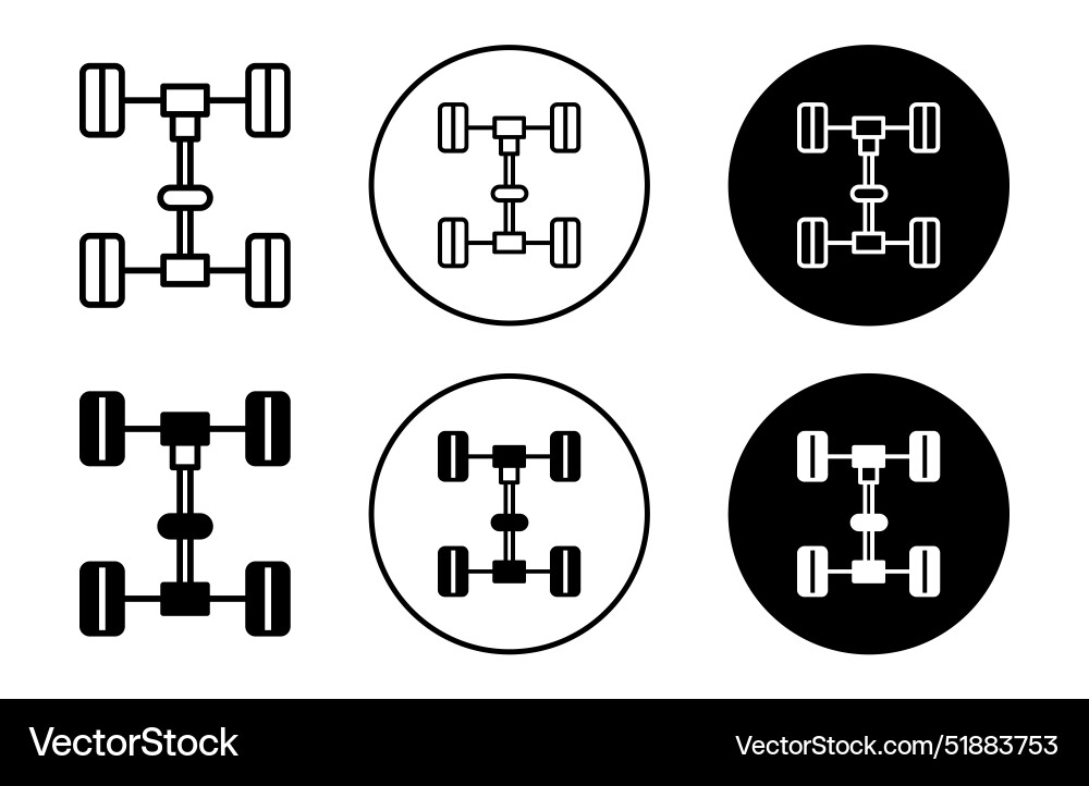Car axle icon Royalty Free Vector Image - VectorStock