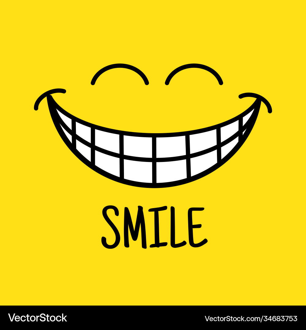 Smile icon template design smiling emoticon logo Vector Image