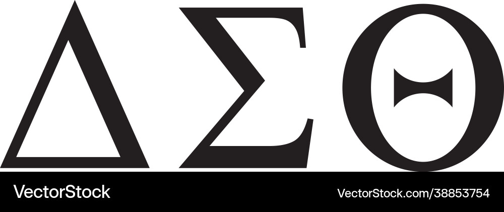 Delta sigma theta Royalty Free Vector Image - VectorStock