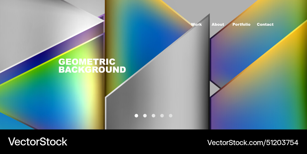 Geometric background with rectangles and triangles