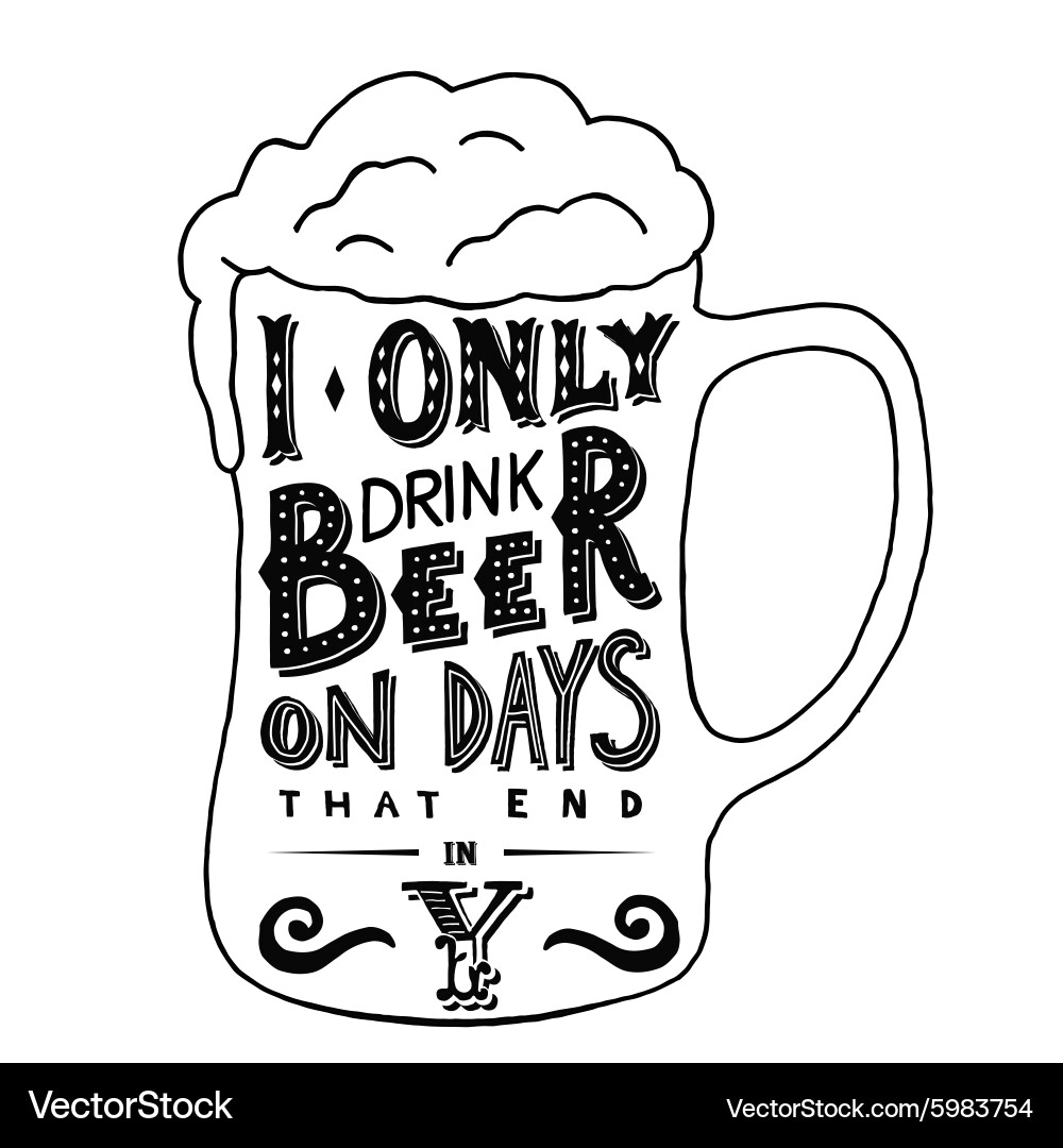 Hand drawn typography poster Royalty Free Vector Image