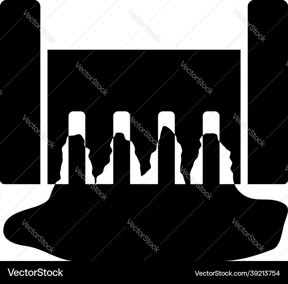 Hydro power station icon Royalty Free Vector Image