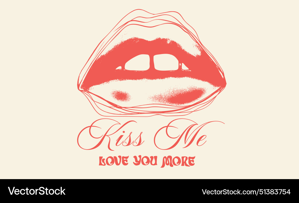 Lips poster design Royalty Free Vector Image - VectorStock