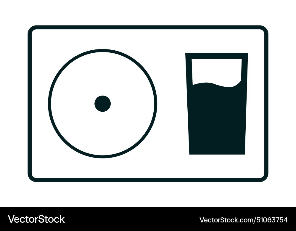 Spittoon or cuspidor symbol Royalty Free Vector Image
