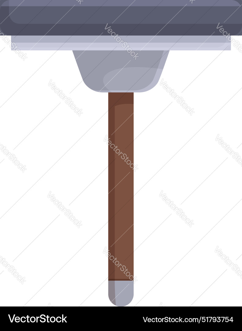 Window cleaning squeegee with wooden handle Vector Image