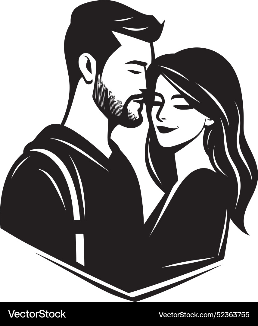 Emotive dialogues expressive couple Royalty Free Vector