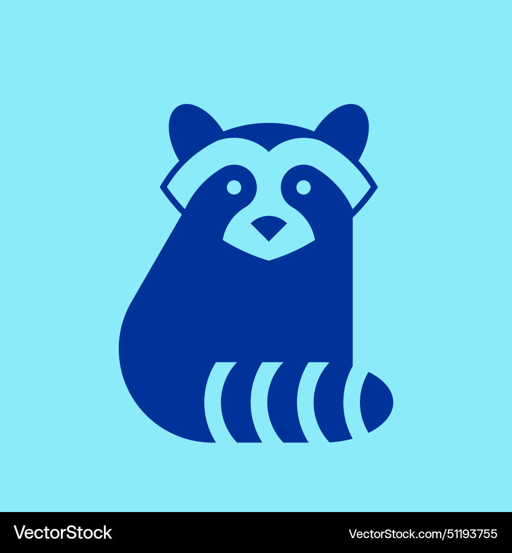 Raccoon logo Royalty Free Vector Image - VectorStock