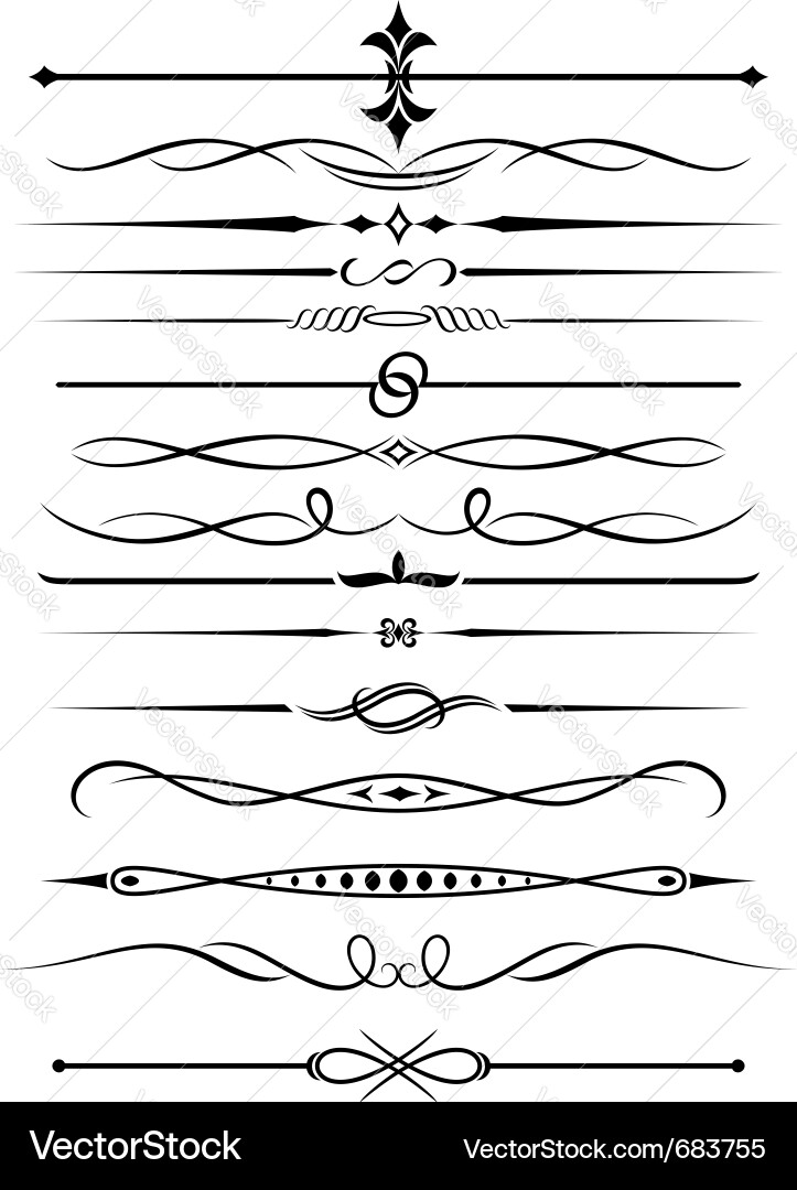 Vintage elements Royalty Free Vector Image - VectorStock