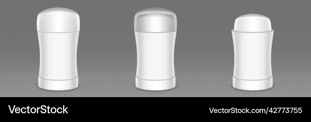 White deodorant stick packaging Royalty Free Vector Image