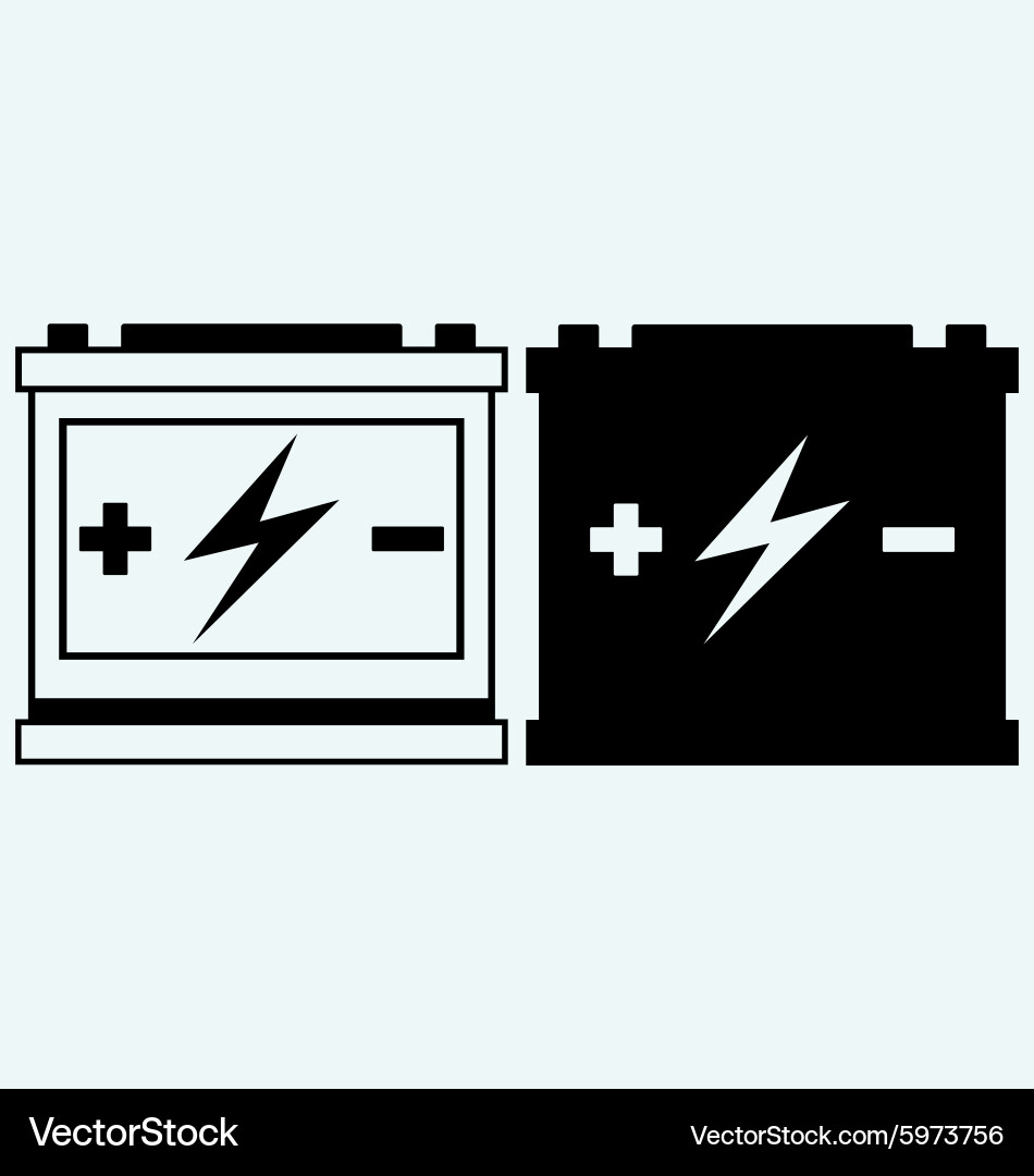 Car battery Royalty Free Vector Image - VectorStock