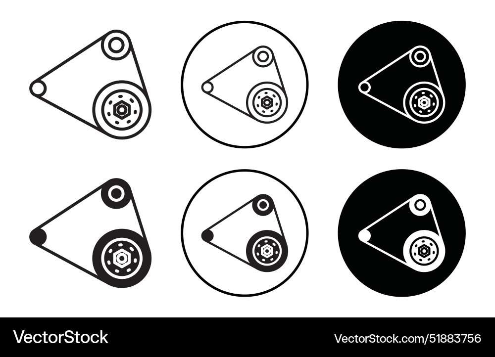 Car fan belt icon Royalty Free Vector Image - VectorStock