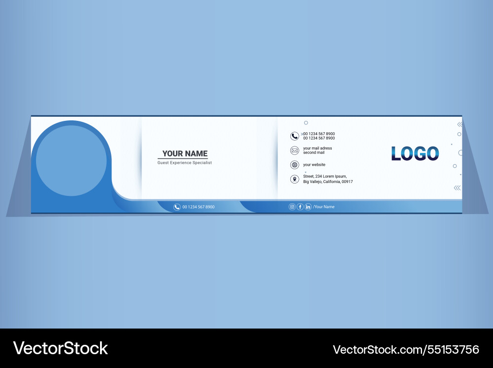 Email signature Royalty Free Vector Image - VectorStock