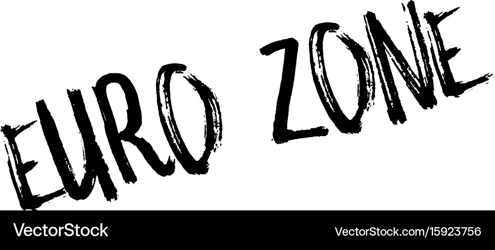 Euro zone rubber stamp Royalty Free Vector Image
