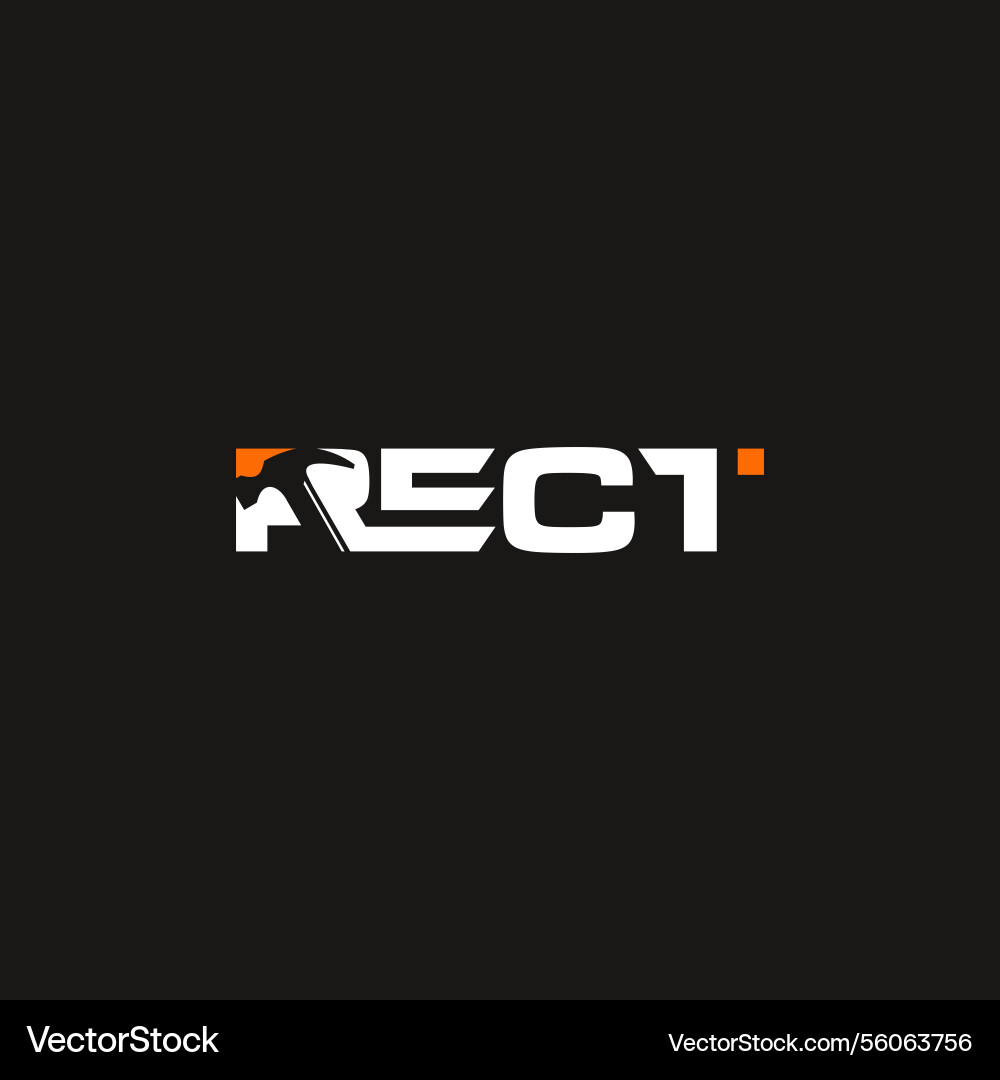 Modern bold logo design Royalty Free Vector Image