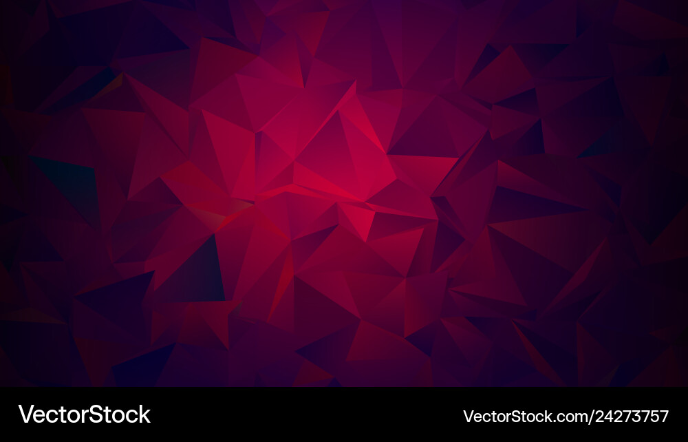 Dark Maroon Red Low Poly Backdrop Royalty Free Vector Image