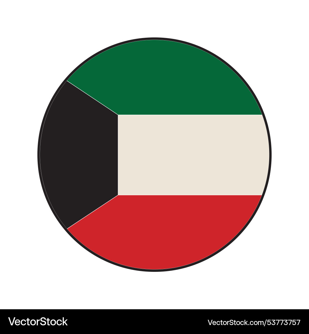 Kuwait country flag Royalty Free Vector Image - VectorStock