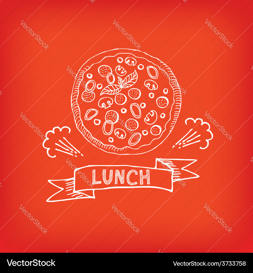 Lunch menu restaurant design Royalty Free Vector Image