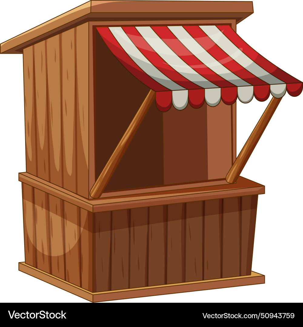A traditional market stall Royalty Free Vector Image