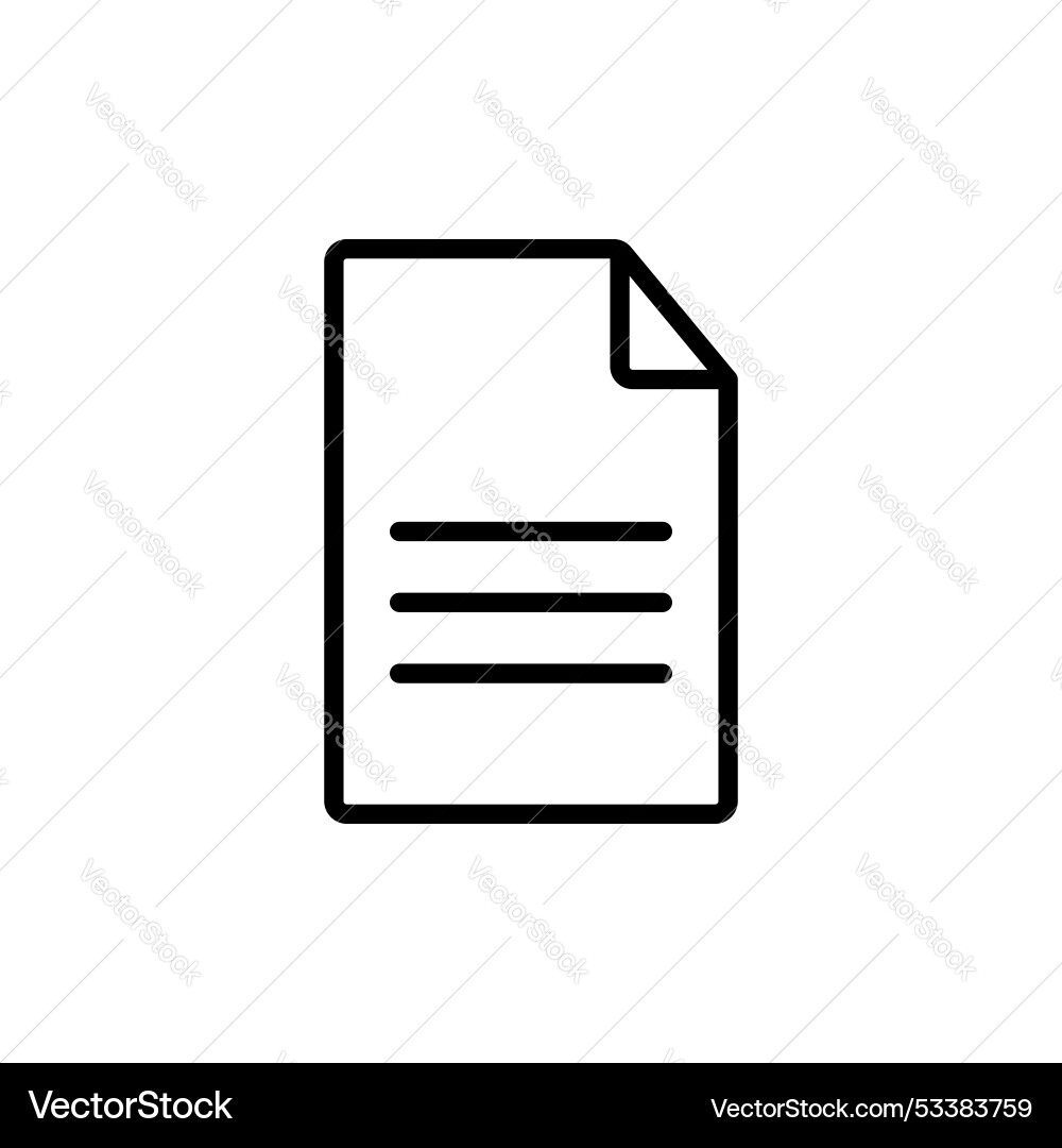 Document icon set contract or agreement copy Vector Image