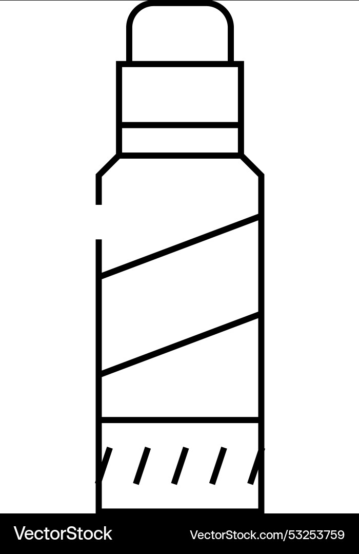 Glue stick stationery line icon Royalty Free Vector Image