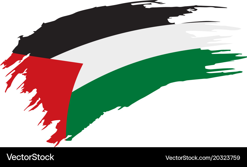 Palestine flag Royalty Free Vector Image - VectorStock