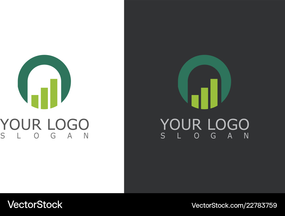 Trade circle business logo Royalty Free Vector Image
