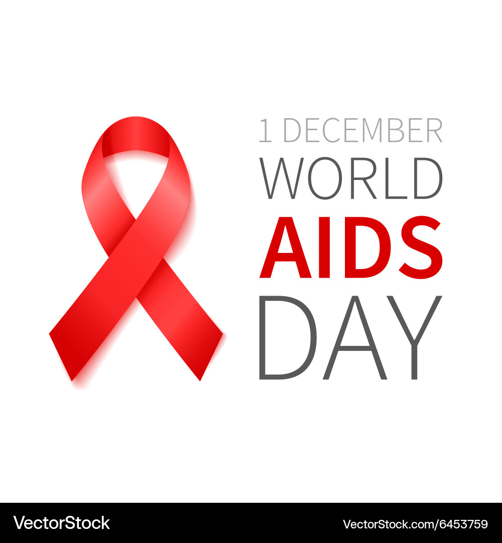 World aids day Royalty Free Vector Image - VectorStock