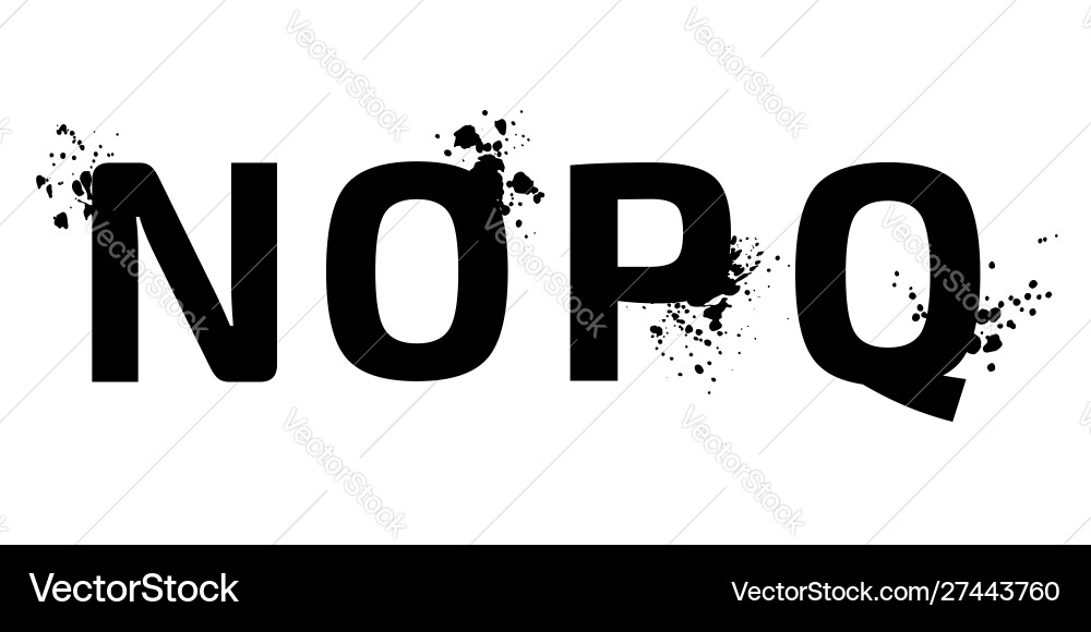 Alphabet Letter Drops Royalty Free Vector Image