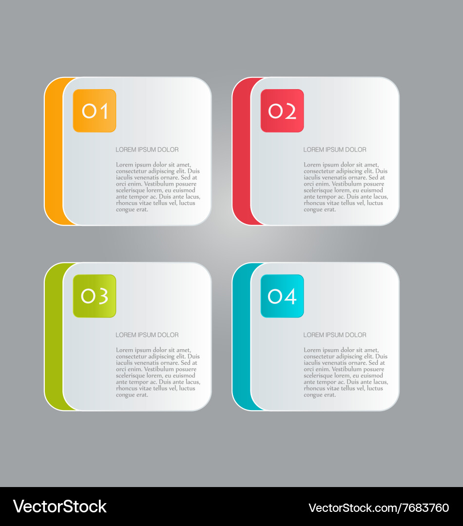 Business infographics tabs template Royalty Free Vector