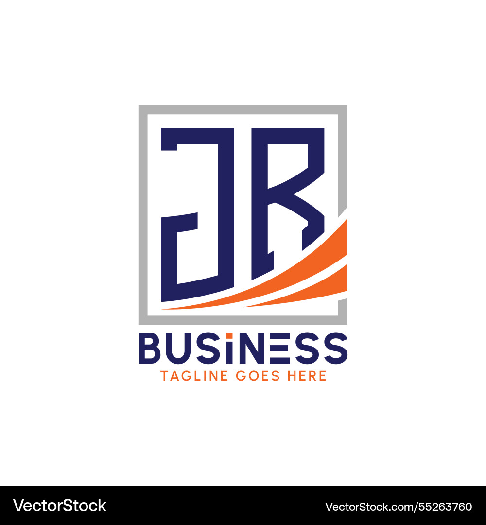 Letter jr business logo modern Royalty Free Vector Image