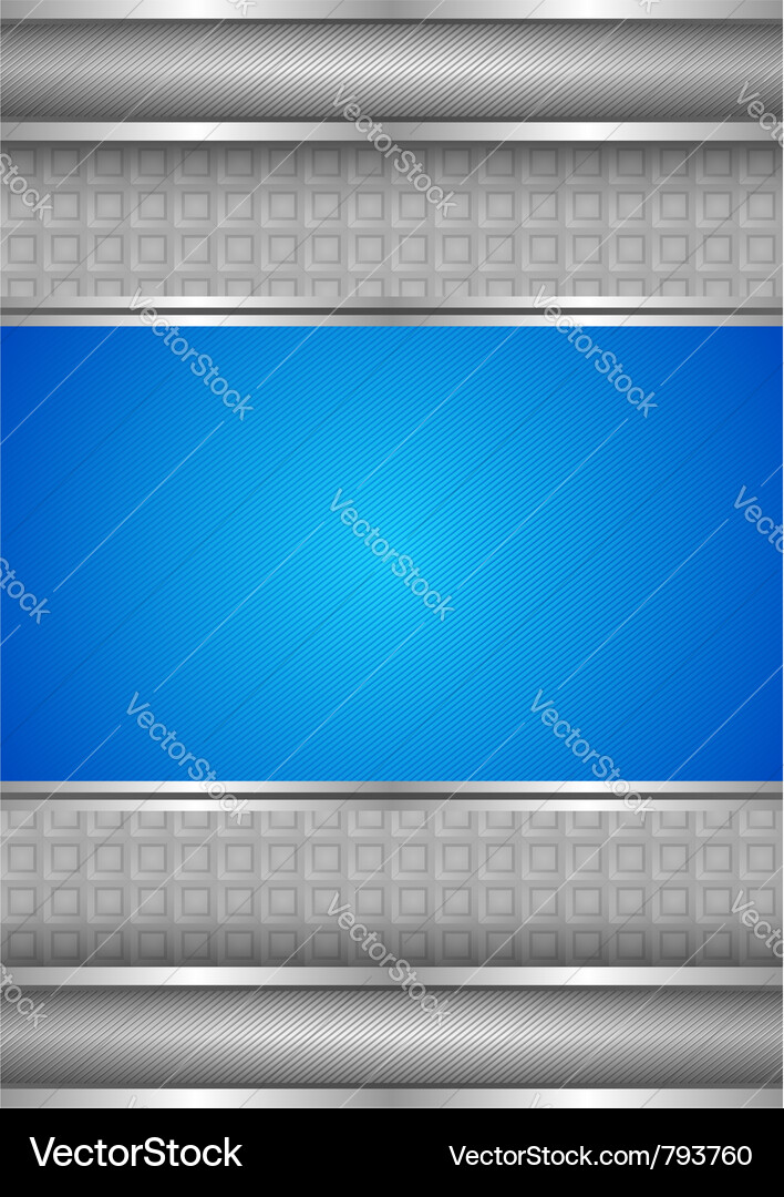 Metallic Blue Industrial Texture Background Vector Image