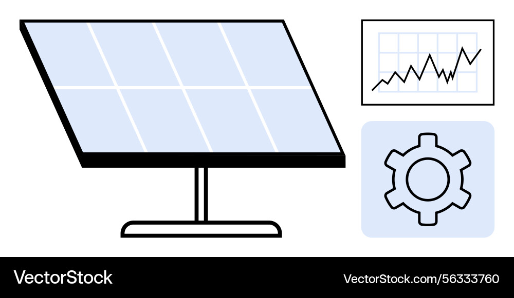 Renewable Energy Growth Chart Royalty Free Vector Image