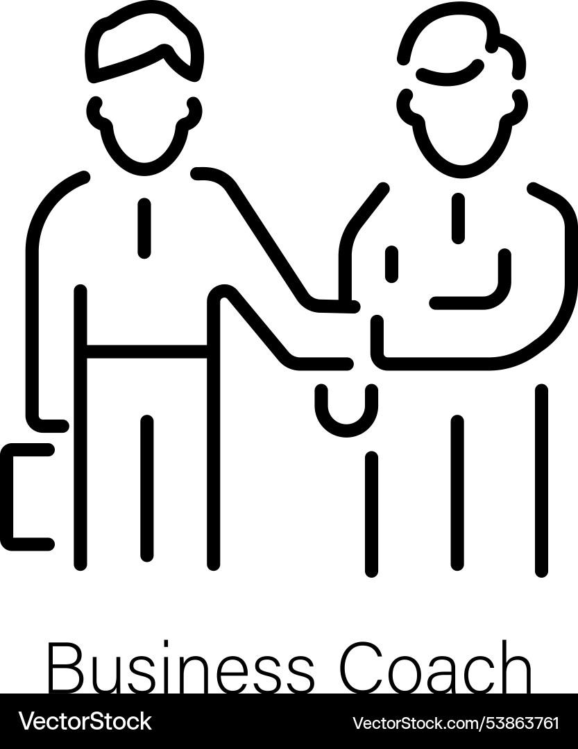 Business coach Royalty Free Vector Image - VectorStock