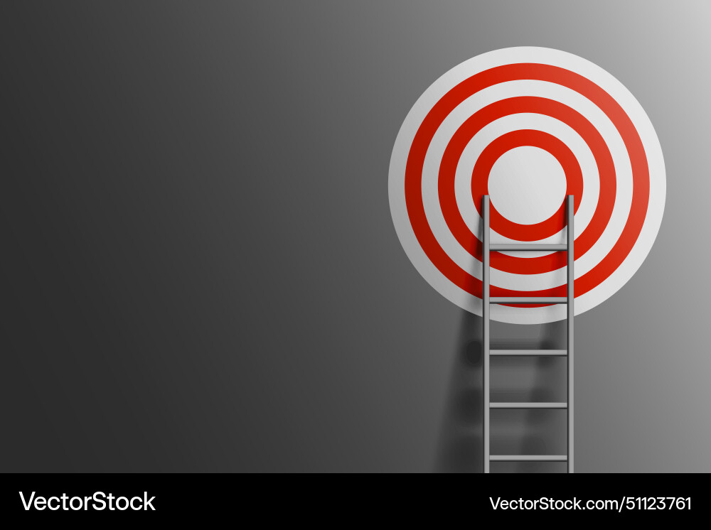 Business success ladder background climb up to win