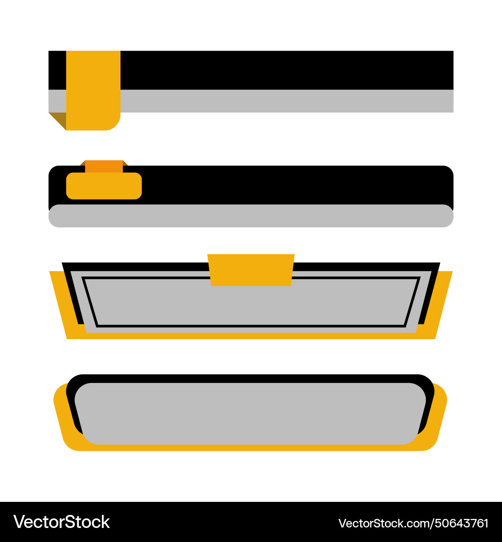 Lower third graphic template Royalty Free Vector Image