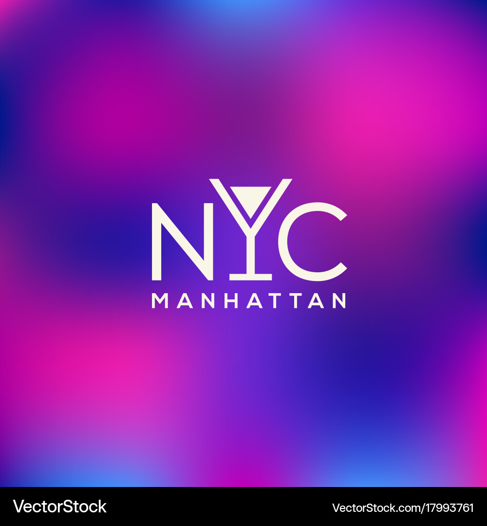 Manhattan logo Royalty Free Vector Image - VectorStock