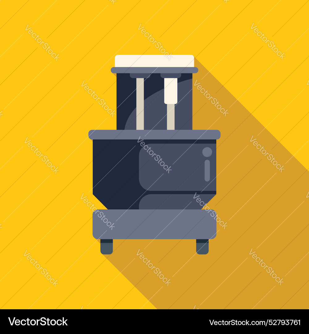 Professional dough mixer standing on yellow Vector Image