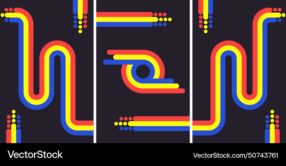 Retro vintage aesthetic background 1980s Vector Image