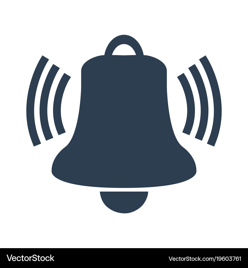 Ringing Bell Icon Royalty Free Vector Image - VectorStock