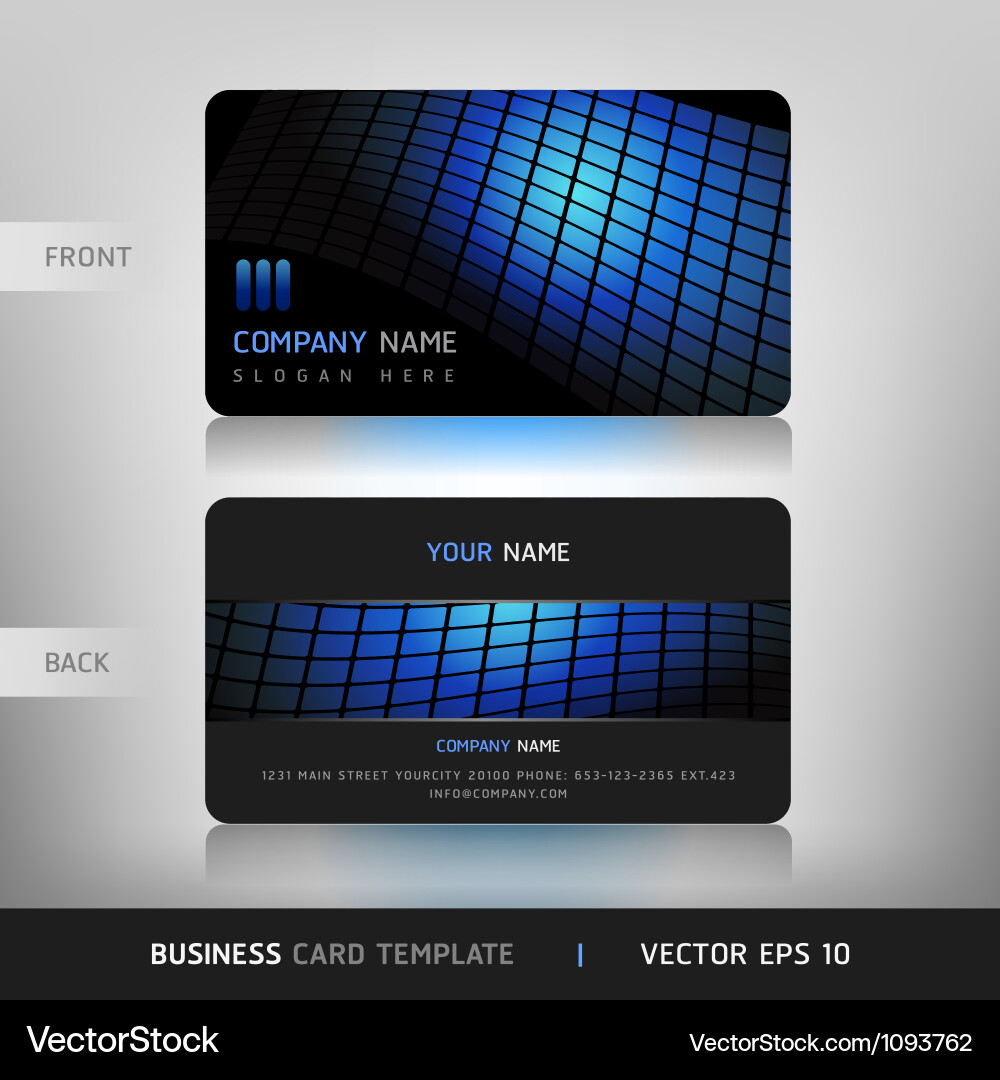 Abstract business card Royalty Free Vector Image