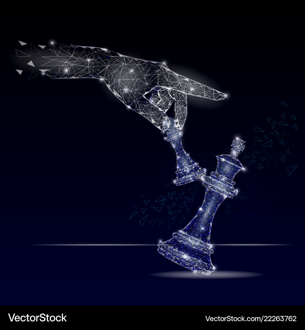 Business Checkmate - Geometric Art Royalty Free Vector Image