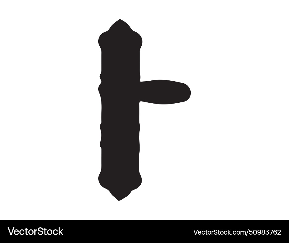 Door lock silhouette art Royalty Free Vector Image