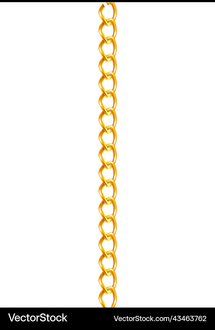 Piece of chain composition Royalty Free Vector Image