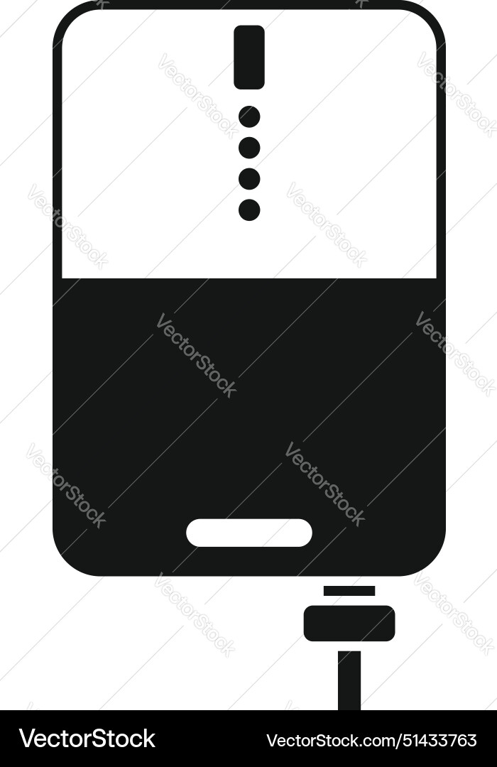 Black and white electric water heater icon Vector Image